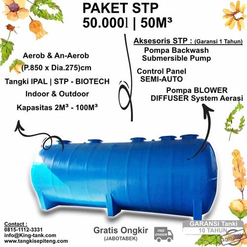 Jual PAKET Tangki IPAL BIOFIL STP BIOTECH 50000 Liter / 50M3 - Kab ...