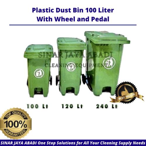 Jual Tempat Sampah Plastik 100 Liter Roda Pedal Plastic Dust Bin Wheel Tong - Jakarta Barat ...