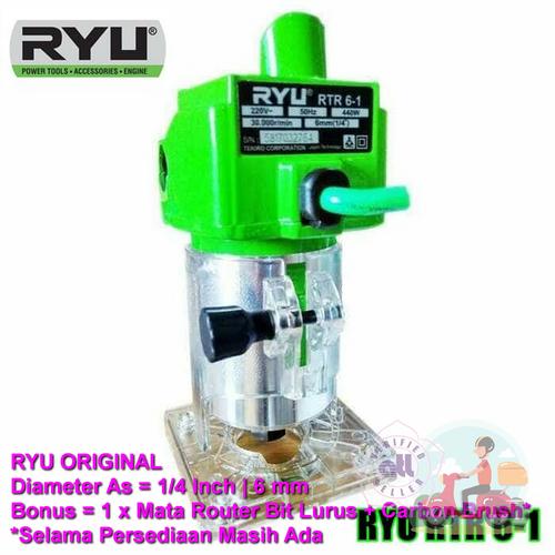 Jual Mesin Tool Alat Buat Profil Kayu Trimmer Router Trimer Roter RTR61 ...