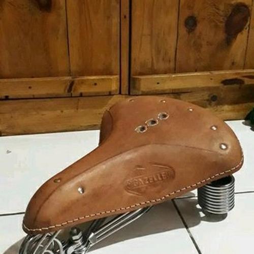 Jual sadel kulit ontel - sadel sepeda onthel onta - sadel kulit asli ...