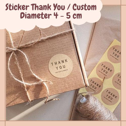 Jual 60++ PCS Sticker Label Makanan | Sticker Thank You Terima Kasih ...