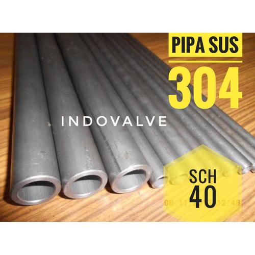 Jual PIPA SUS 304 4" inch SCH 40- STAINLESS 304 ; PIPA WELDED (6 METER ...