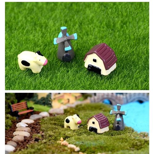 Jual Miniature Hewan SAPI SET Hiasan Terrarium Taman Diorama Aquarium ...