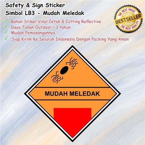 Jual Stiker LB3 - Mudah Meledak - Cetak, 10x10 cm - Kota Bekasi - BeBe ...