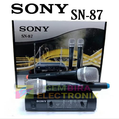 Jual Microphone Mic Wireless Sony SN87 - Sony SN 87 Mik Double Karaoke ...