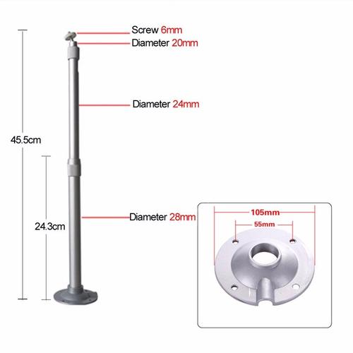 Jual Bracket Holder Stand Mount Tiang Dudukan Proyektor CCTV Camera ...
