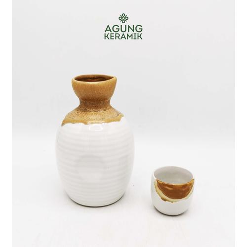 Jual Gelas Botol Manual Brew|Botol Sake Agung Keramik - gelas, Putih ...
