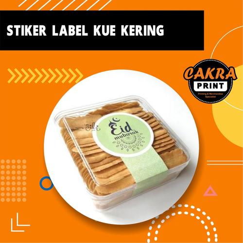 Jual Stiker Label Kemasan Produk / Stiker Kue Kering ( Free Design ...