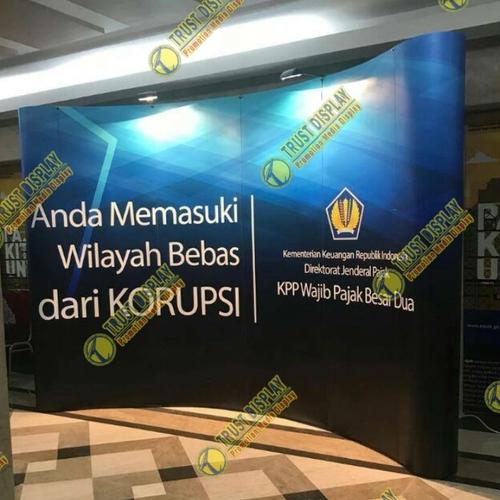 Jual Backwall | Backdrop Pameran Curve : 3x4 (Dengan Printing ...
