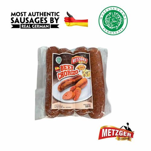 Jual SOSIS SAPI HALAL SPANISH BEEF CHORIZO SAUSAGE METZGER 320 GR ...