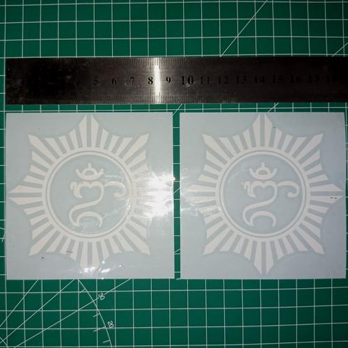 Jual Stiker OM Ong Kara Bali cutting stiker PUTIH - 15cm - Kab. Luwu ...