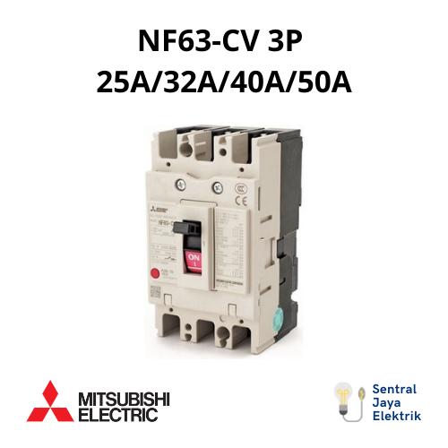 Jual MCCB NF63-CV/NF63CV 3PHASE 16A/25A/32A/40A/50A/63A MITSUBISHI ELECTRIC - 40A - Jakarta ...