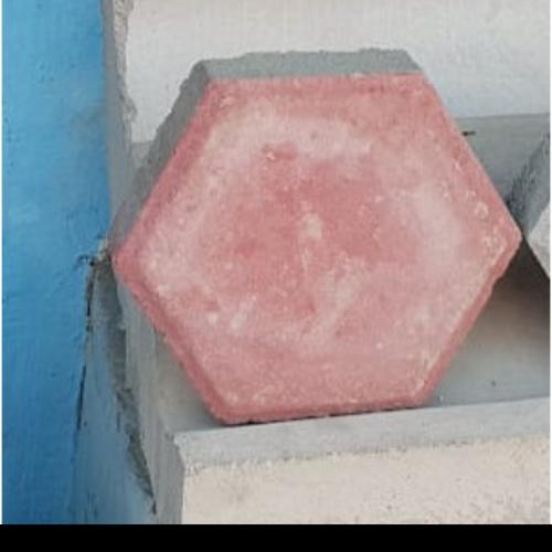 Jual paving block / conblock / konblock /bata warna merah model Hexagon ...