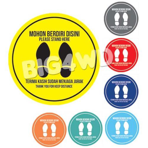 Jual STIKER STICKER JAGA JARAK PENANDA JARAK BILINGUAL INDONESIA ...