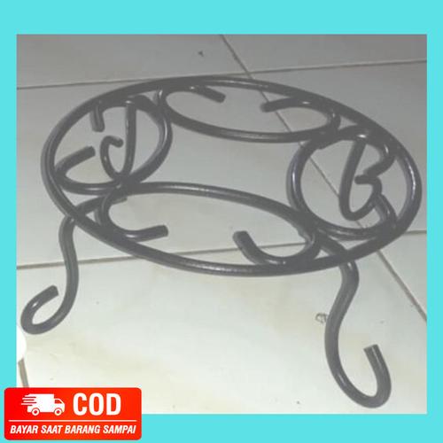 Jual Tempat Pot Tanaman Hias Rak Besi Bulat / Standing Planter Holder ...