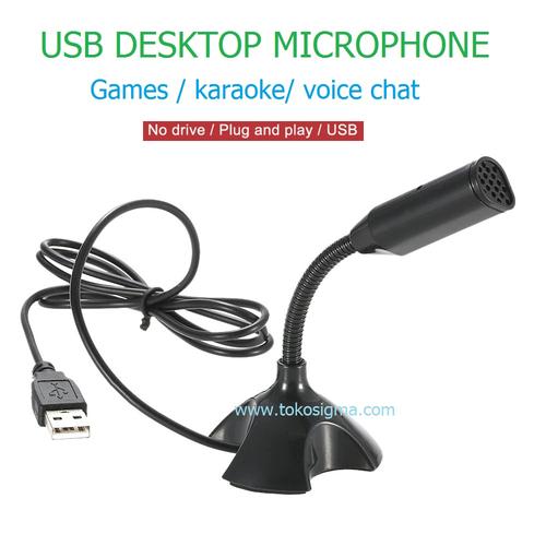 Jual Mic USB Desktop Microphone 360 Standing Zoom Team USB Voice Call ...