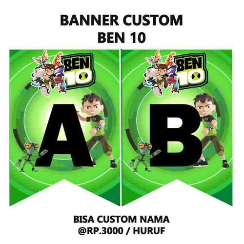 Jual Bunting Flag Ben Ten /Banner Ben10 / Custom Banner Ben 10 - Kota ...