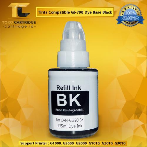 Jual Tinta Refill Compatible GI-790 GI790 Dye Base Black 135ml - Hitam ...
