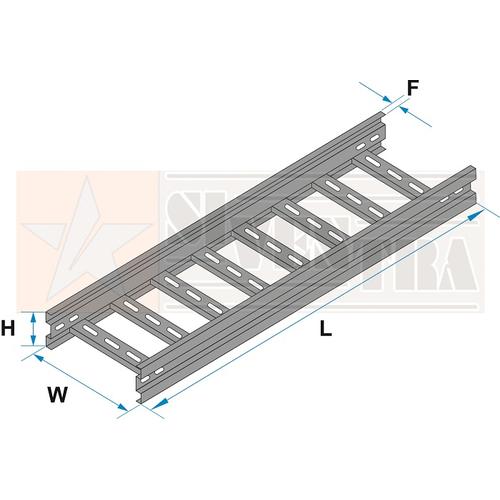 Jual Kabel / Cable Ladder Type W - UCP - W250xH100xL2400mm - Thikness 1 ...