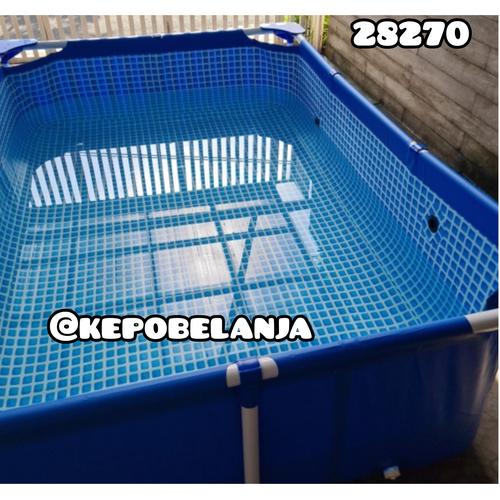 Jual rectanguler frame set pool 28270 kolam portable family size built ...