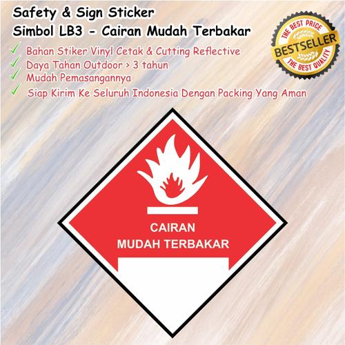 Jual Stiker LB3 - Cairan Mudah Terbakar - Cetak, 10x10 cm - Kota Bekasi ...