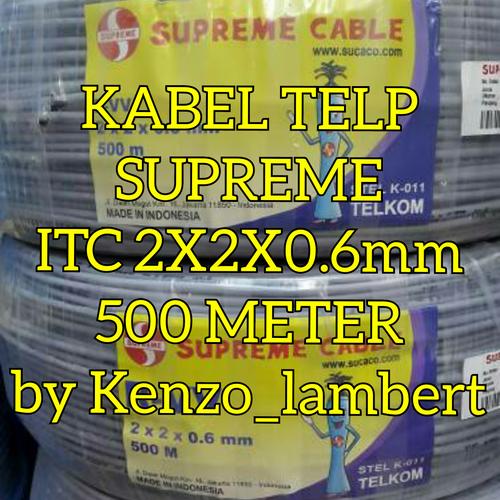 Jual kabel tlp supreme itc 2x2x0.6 original / kabel telephone supreme ...