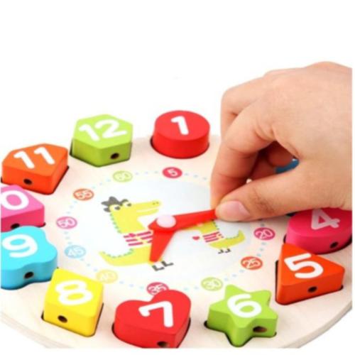 Jual Puzzle Jam Kayu 3 in 1 - Mainan Edukasi Anak - Kota Tangerang ...