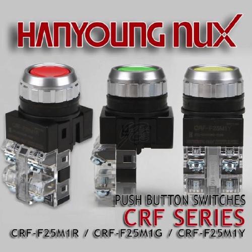 Jual Hanyoung CRF-F25M1R CRF-F25M1G CRF-F25M1Y/HanYoung Push Button 25mm - Merah - Kota Surabaya ...