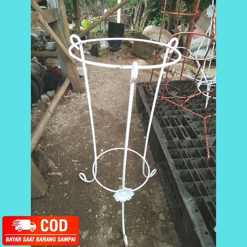 Jual Rak Single Bahan Besi Penopang Pot Bunga / Standing Planter Holder ...