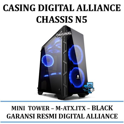 Jual Casing PC Digital Alliance Chassis N5 - Black - Jakarta Pusat ...