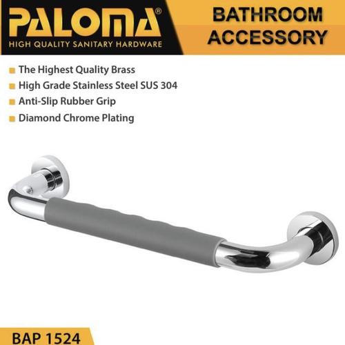 Jual Pegangan Bathtub Paloma BAP 1524 Bath Grab Bar With Rubber 50CM ...