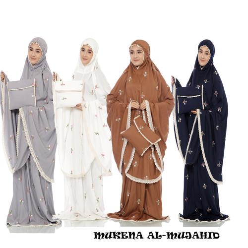 Promo mukena mukenah rayon bodir dewasa vinca - peach, bordir - Kota ...