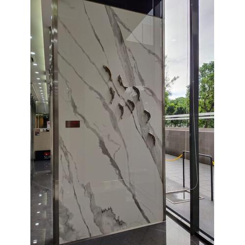 Jual Granit QUADRA Big Slab Statuario CLASSICO Endmatch 160x320 cm MATTE - Face 2 - Jakarta ...