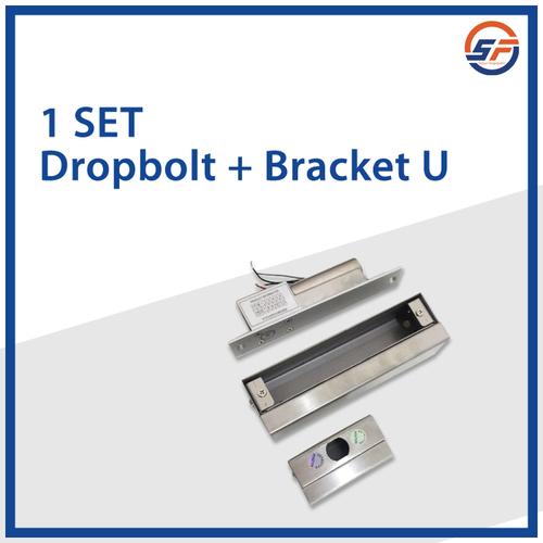 Jual Dropbolt Satu Set / Drop Bolt Pintu Kaca Frameless + BRACKET U ...
