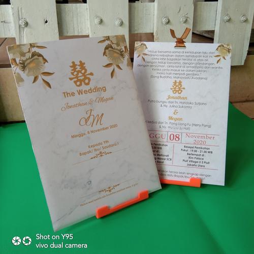 Jual Undangan Pernikahan Single Hard Cover print full color min 50 pcs ...