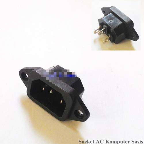 Jual soket socket ac cpu komputer sasis male konektor power - Jakarta ...