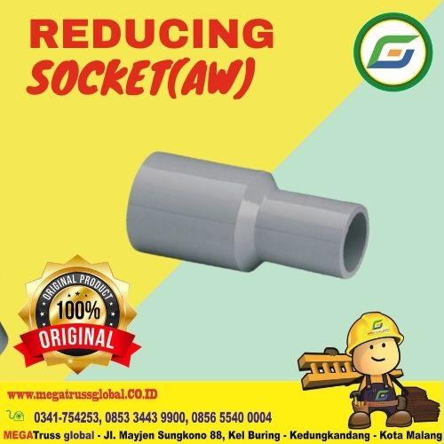 Jual Reducing Socket/Reducer (AW)-Fitting Pipa PVC Rucika - 3/4''X1/2 ...