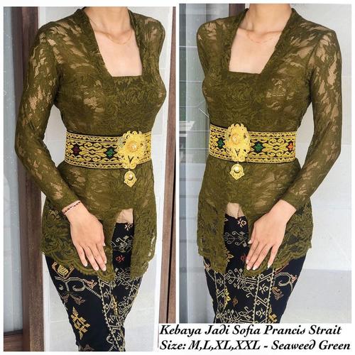 Jual Kebaya Bali Modern Sofia Lengan Panjang - Putih, M - Kab. Badung ...