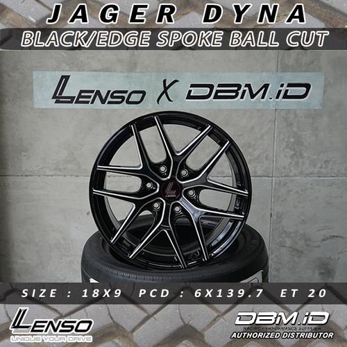 Promo VELG LENSO Jager Dyna R18x9 6x139.7 et 20 Black Edge Spoke Ball Cut Cicil 0% 3x - Kota ...