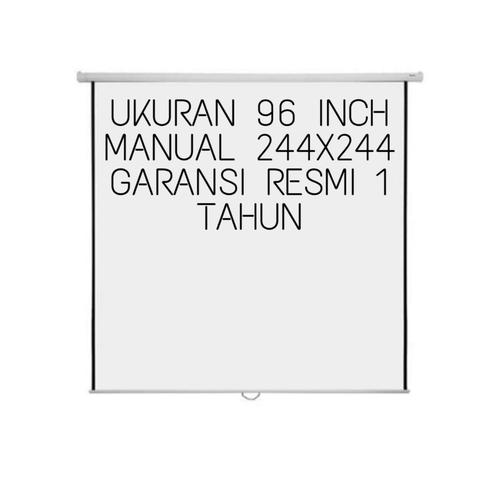 Jual layar proyektor/screen 96 inch manual - Jakarta Barat - JIN LIE ...