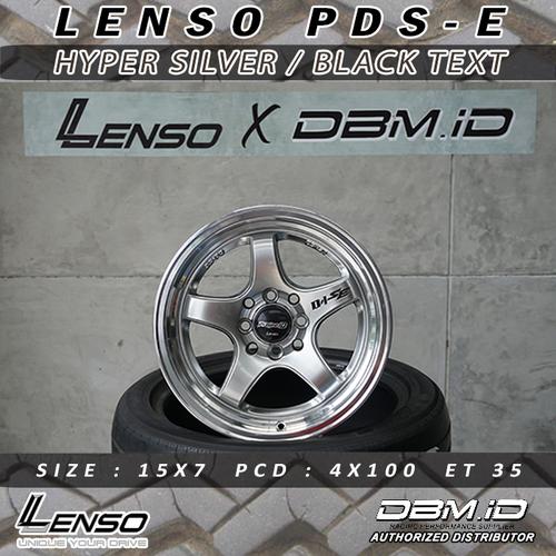 Promo VELG LENSO PD-SE PDSE Ring 15 R15x7 4x100 4x114.3 et 35 Hyper Silver Cicil 0% 3x - Kota ...