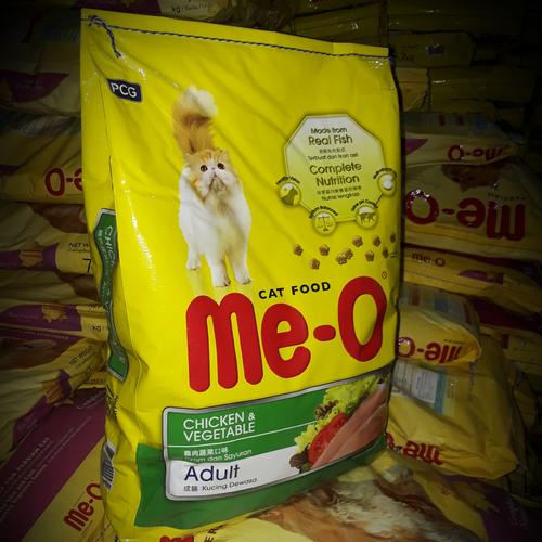 Jual Grab Gojek Meo Chicken Vegetable Adult 7kg Cat Food Meo Chicken ...