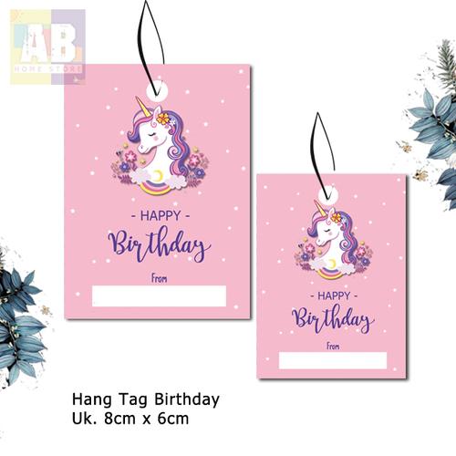 Jual Hang Tag Happy Birthday/Label Parcel Ulang Tahun/Kartu Ucapan ...