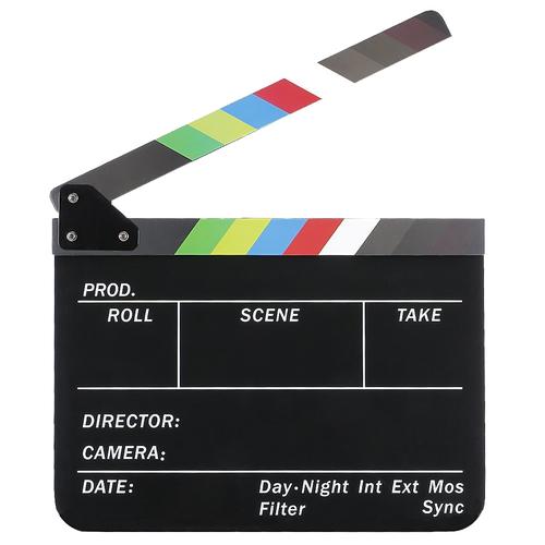 Promo Profesional Clapper Board Colorful Acrylic - TS-3EL - PUTIH TS ...