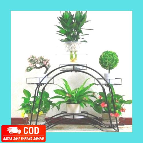 Jual Rak Besi Tempat Pot Bunga Tanaman Hias / Standing Planter Rack 6 ...