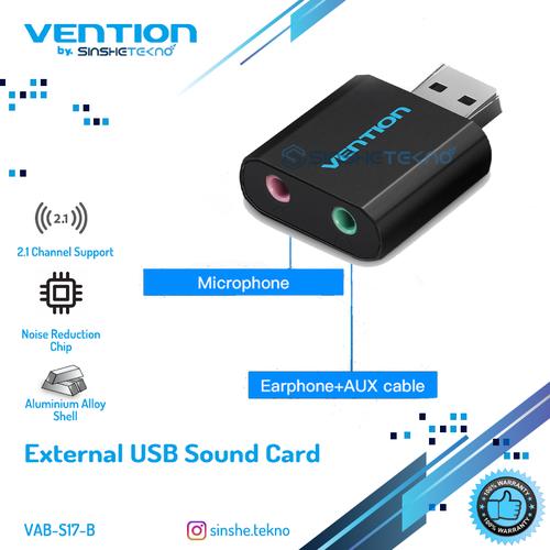 Jual Vention Usb Sound Card 2.1 External - S17 Double Hole - Jakarta ...