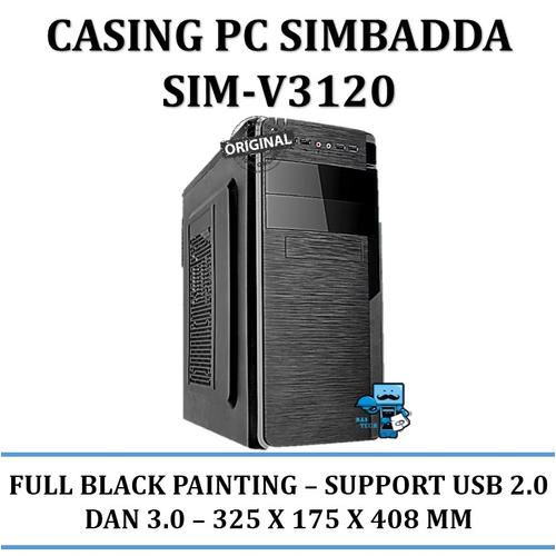 Jual Casing PC Simbadda Sim V 3120 - Full Black Design - Jakarta Pusat ...