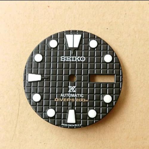 Jual Dial seiko king turtle waffle MOD black aftermarket - Biru - Kota ...