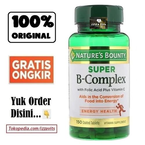 Jual Nature's Nature Bounty Super B-Complex Kompleks Vitamin B 150 Tab - TM B Complex - Jakarta ...