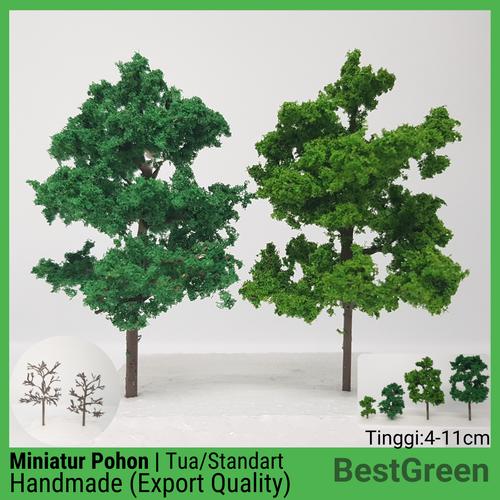 Jual MINIATUR POHON DIORAMA POHON - tinggi 4 cm, Hijau Tua - Kota ...